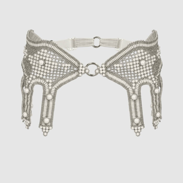 OBJECT AND DAWN - KHUTULUN MODULAR GARTER BELT + 2 GARTER BANDS, IN PE ...
